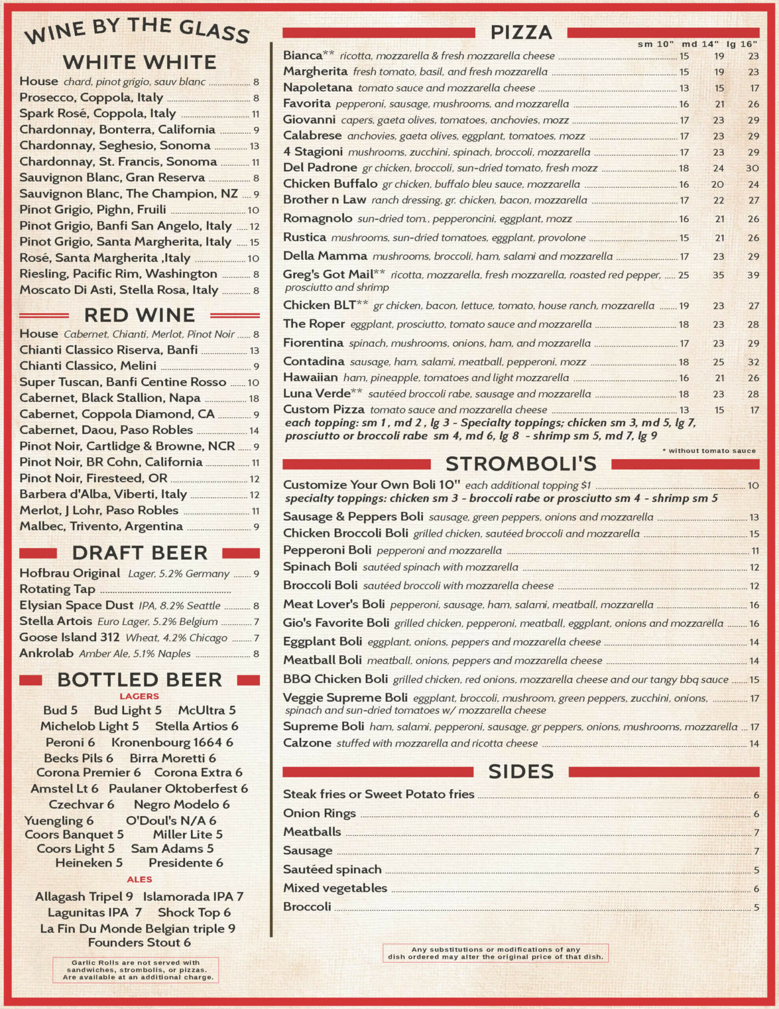 Lunch – Giovanni Ristorante & Bar Italiano